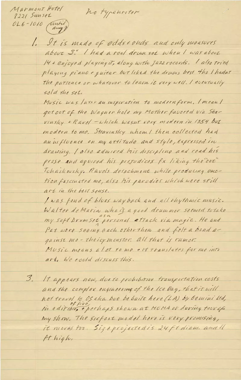 Lettres manuscrites d'artistes américains légendaires 3027_11